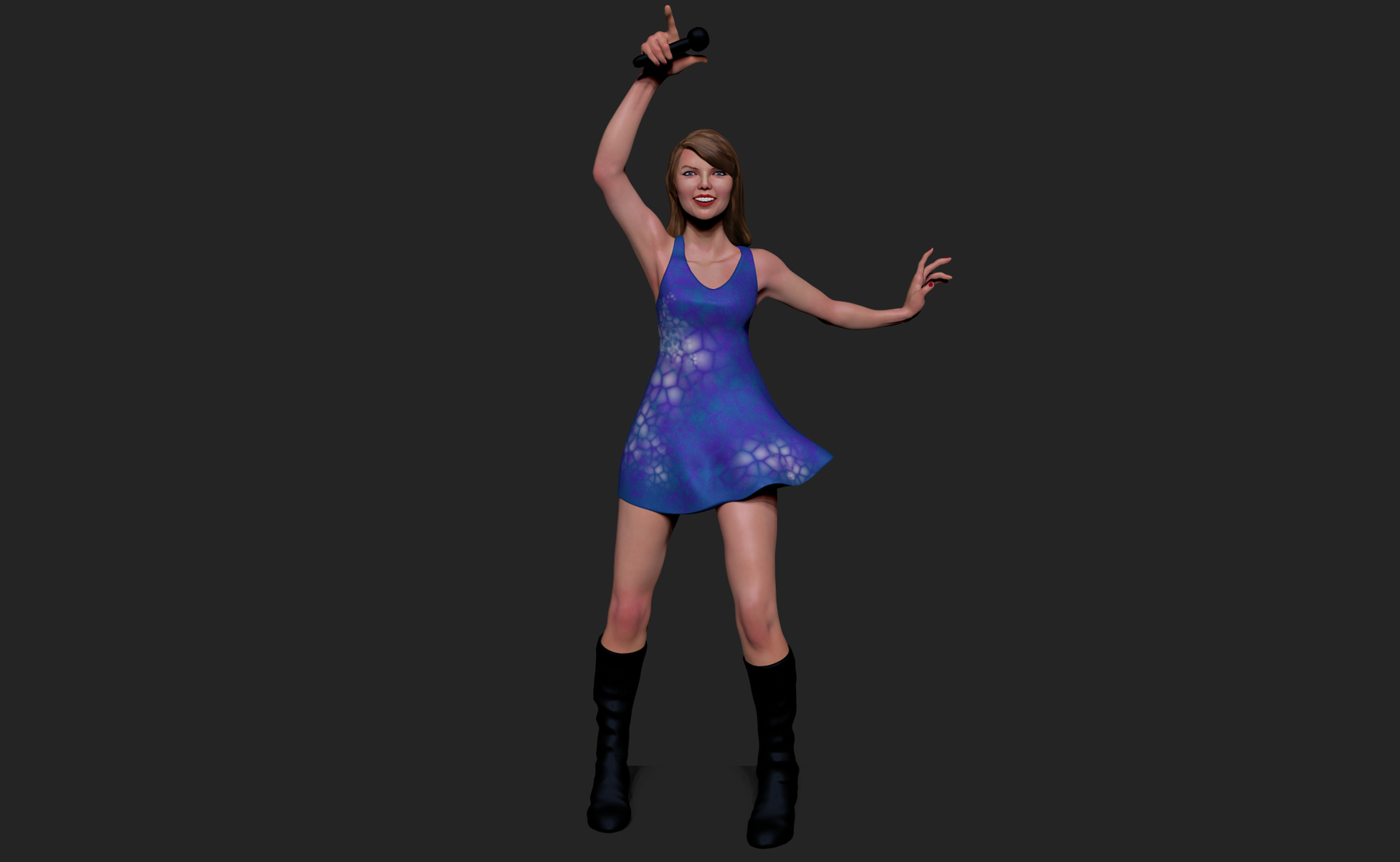 Taylor Swift 3D Model pronto para o modelo de impr Modelo 3D ...