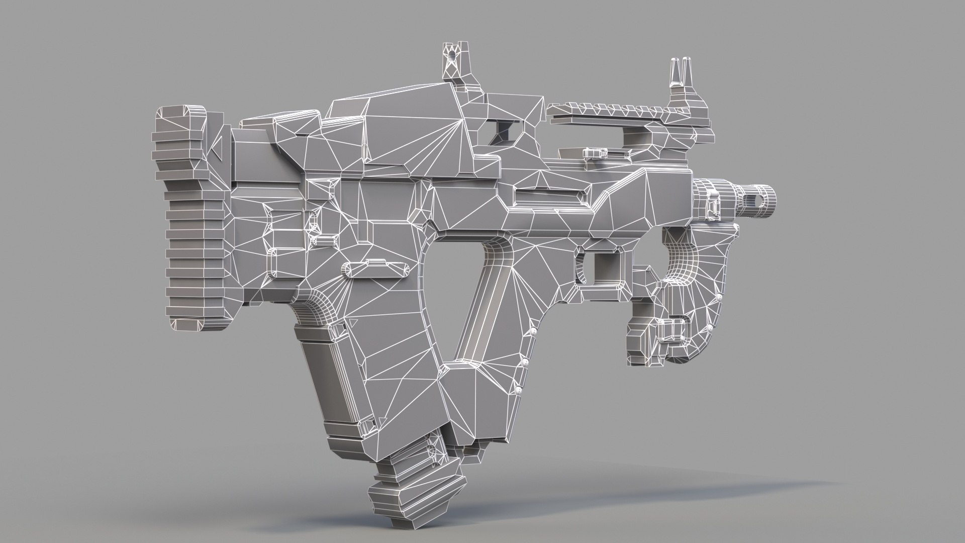 Science Fiction Gun 2 - Semi-Auto Rifle 3D Model - TurboSquid 2497256