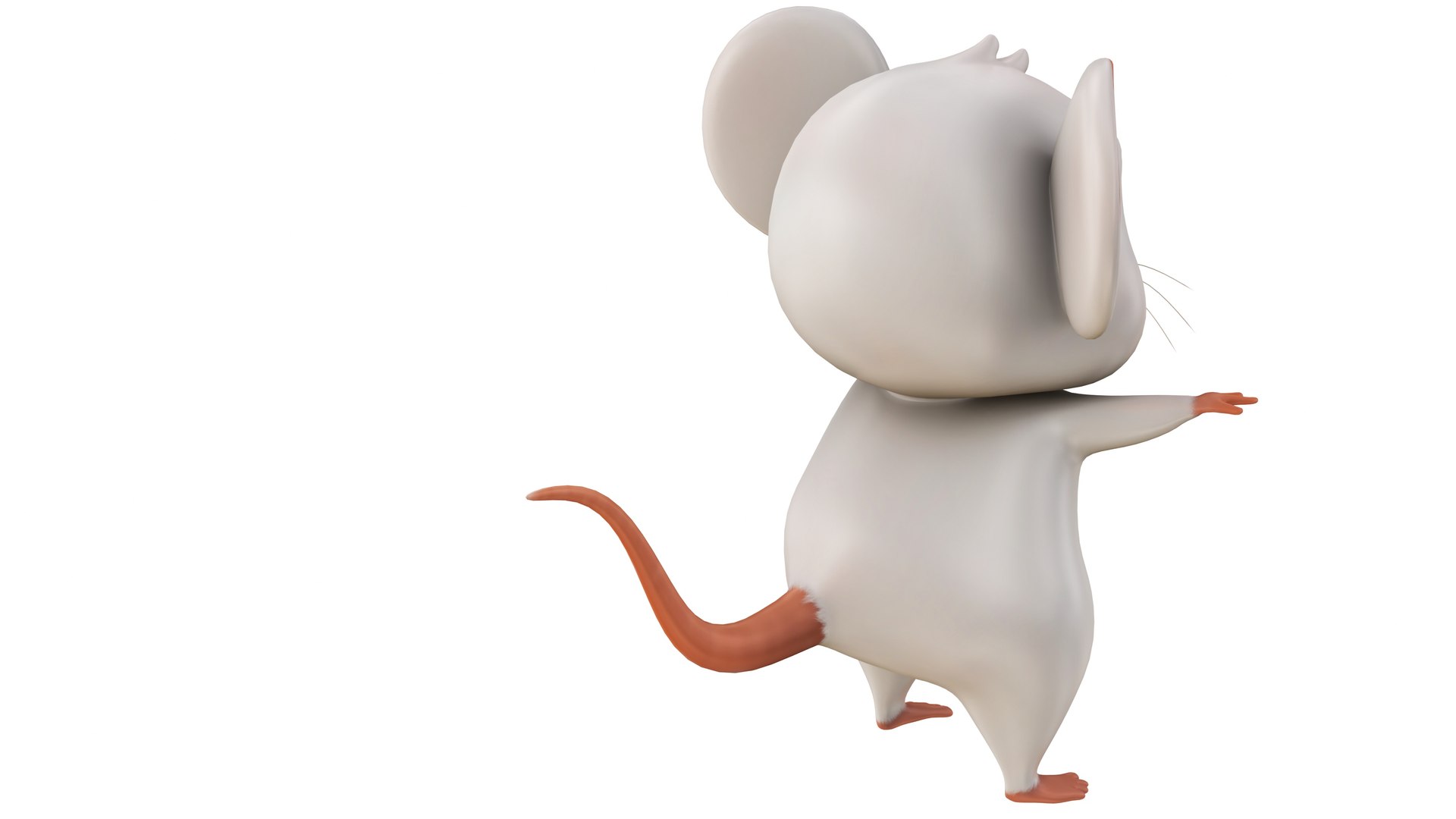 3D Model Cartoon Cat And Mouse White Collection - TurboSquid 2289338
