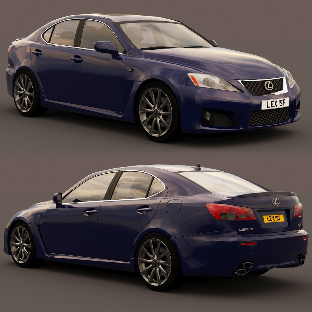 3D Lexus Isf 2009 Model - TurboSquid 2107724