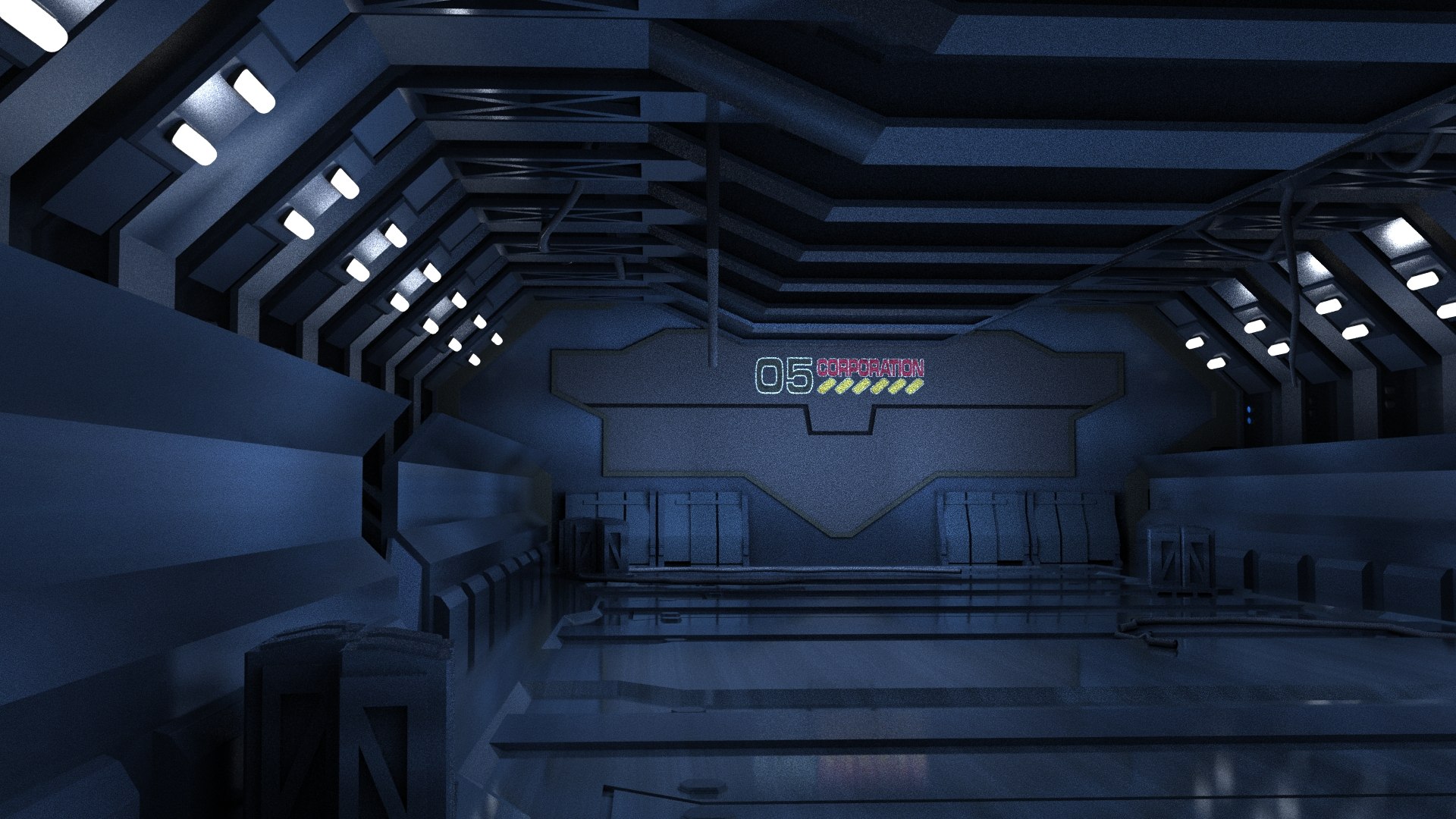 Spaceship Space Station Futuristic Sci-fi Fantasy 3D Model - TurboSquid ...