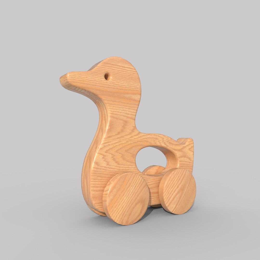 WOODEN DUCK TOY Model - TurboSquid 2397917