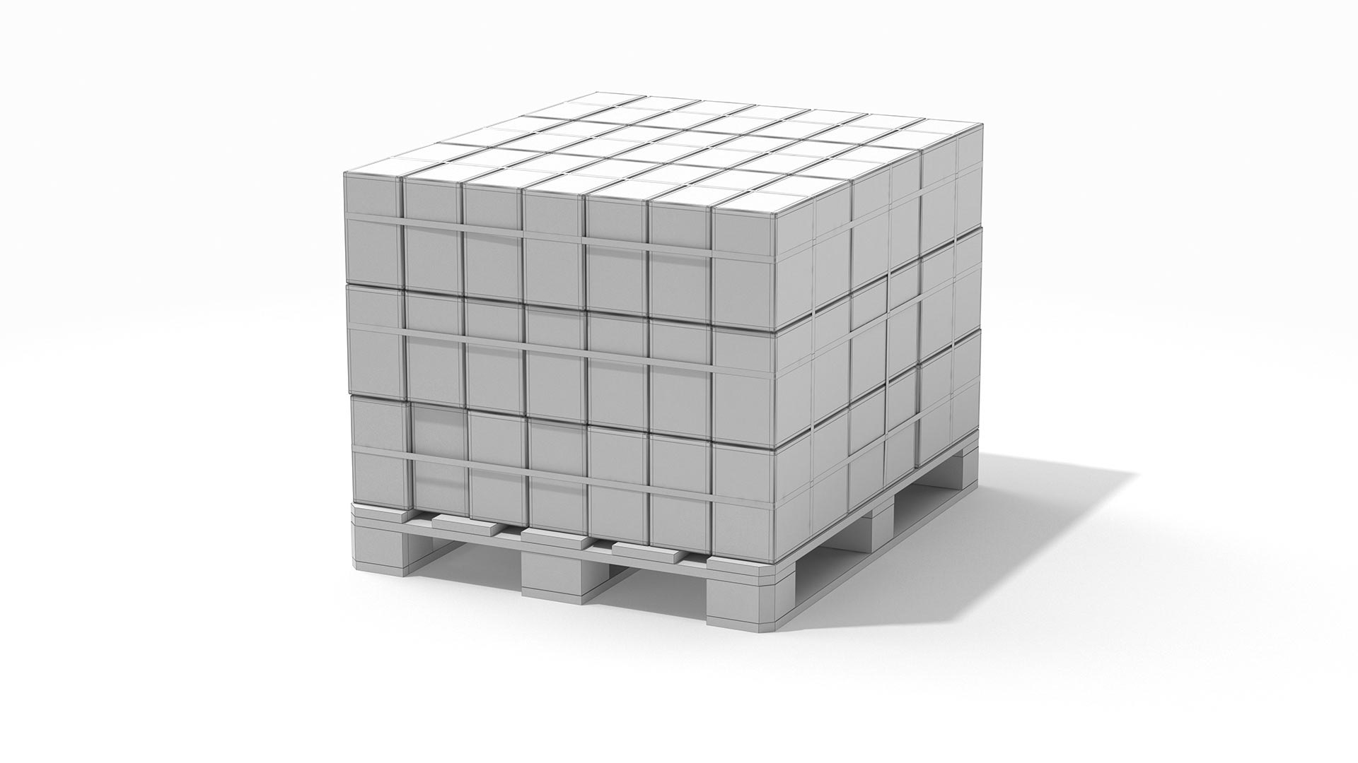 Wooden Pallet with Bricks Stack PBR 02 3D model - TurboSquid 2183080