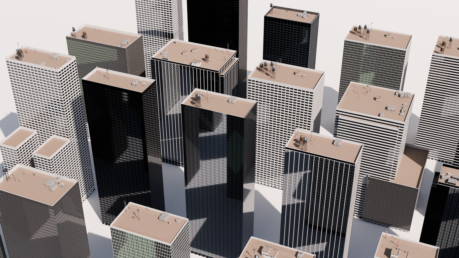 Skyscrapers - Tall Buildings 3D Model - TurboSquid 2219350