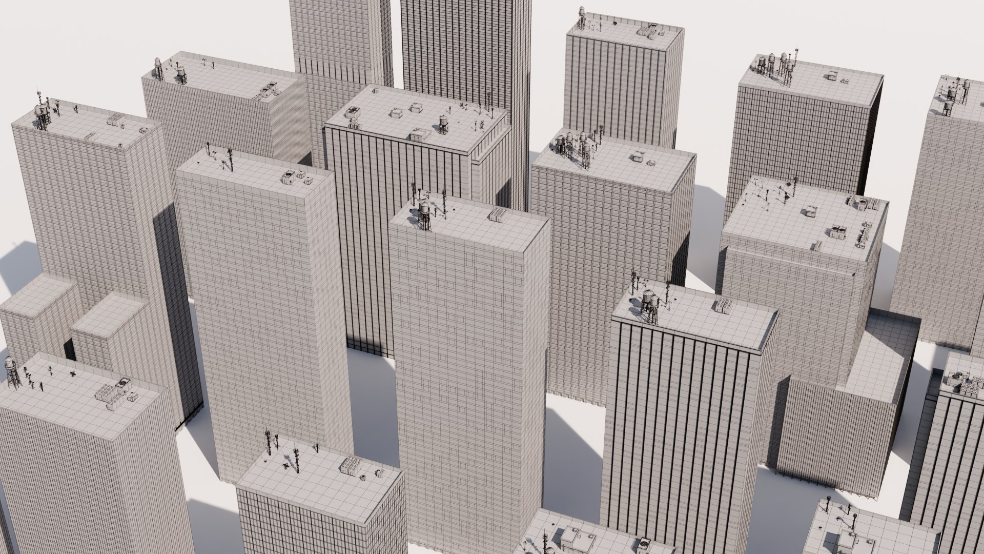 Skyscrapers - Tall Buildings 3D Model - TurboSquid 2219350