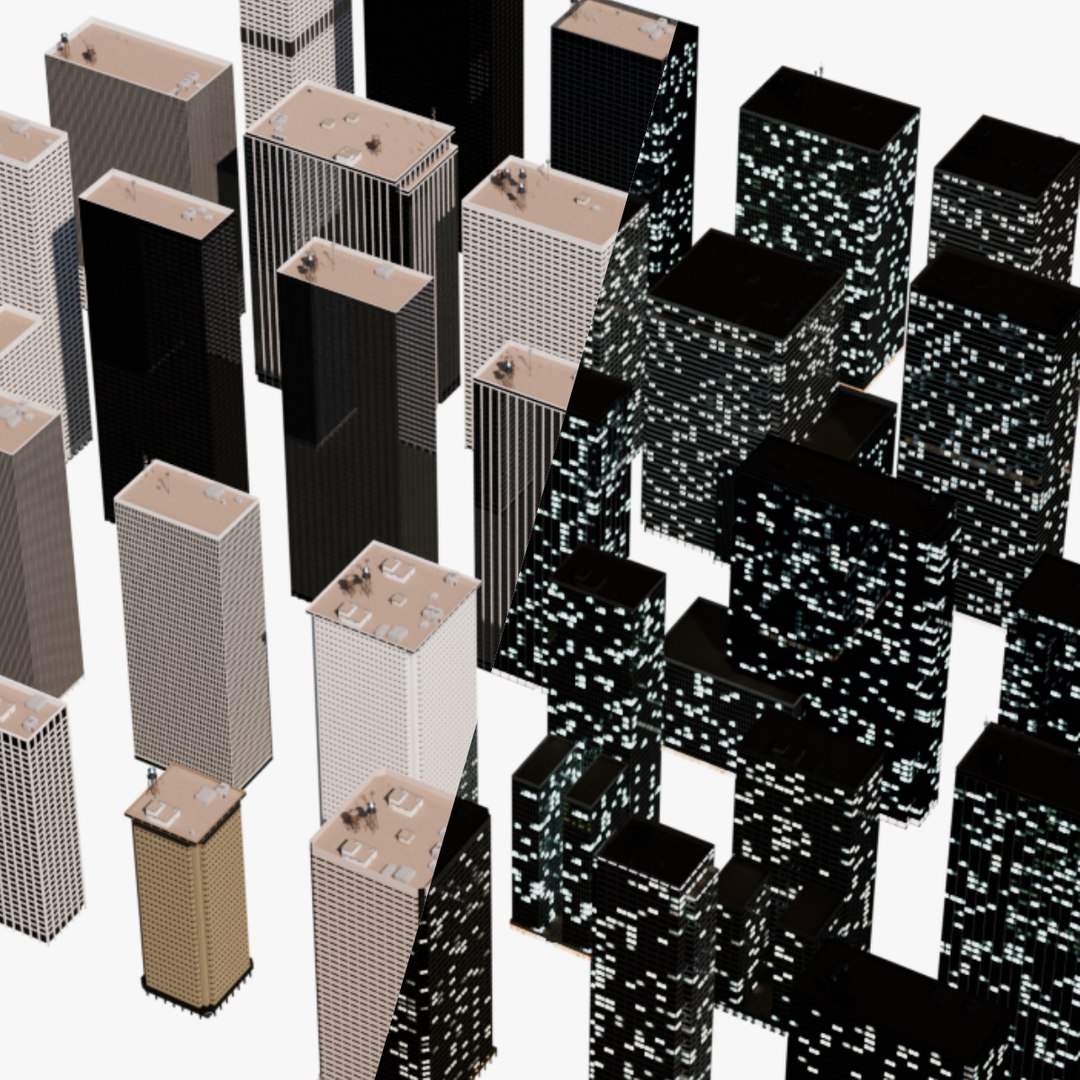 Skyscrapers - Tall Buildings 3D Model - TurboSquid 2219350