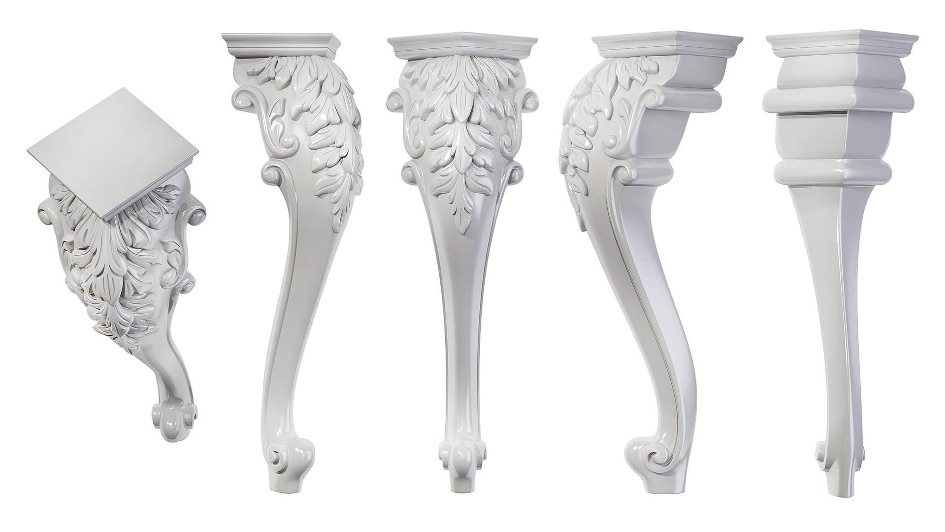 3D Model Classic Leg 048 - TurboSquid 1987347