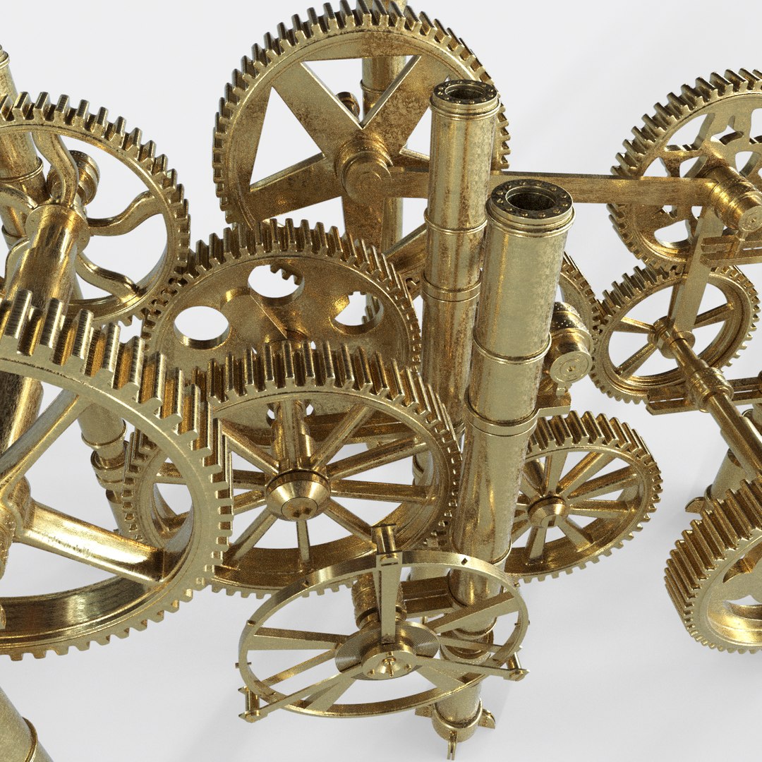 3D Gear Mechanism - TurboSquid 1550551