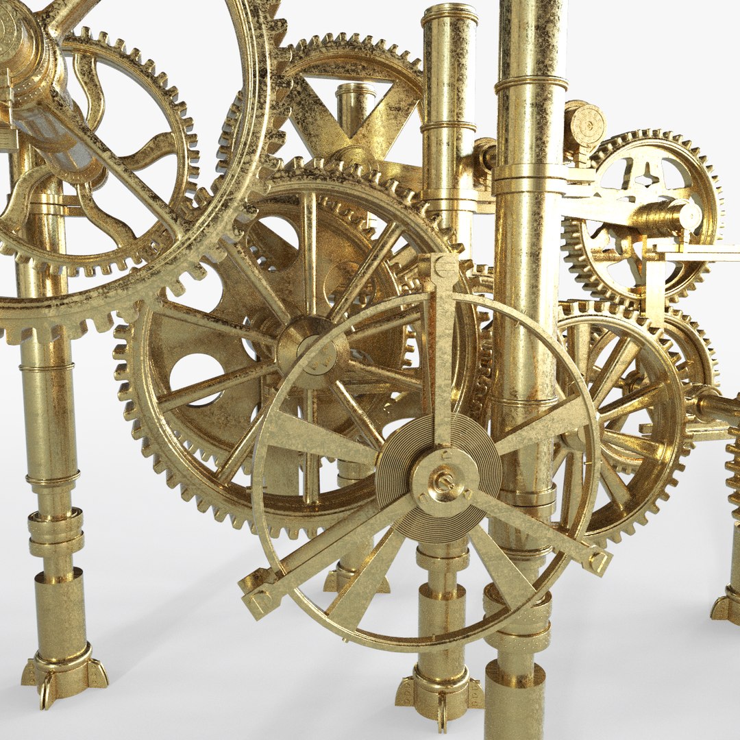 3D Gear Mechanism - TurboSquid 1550551