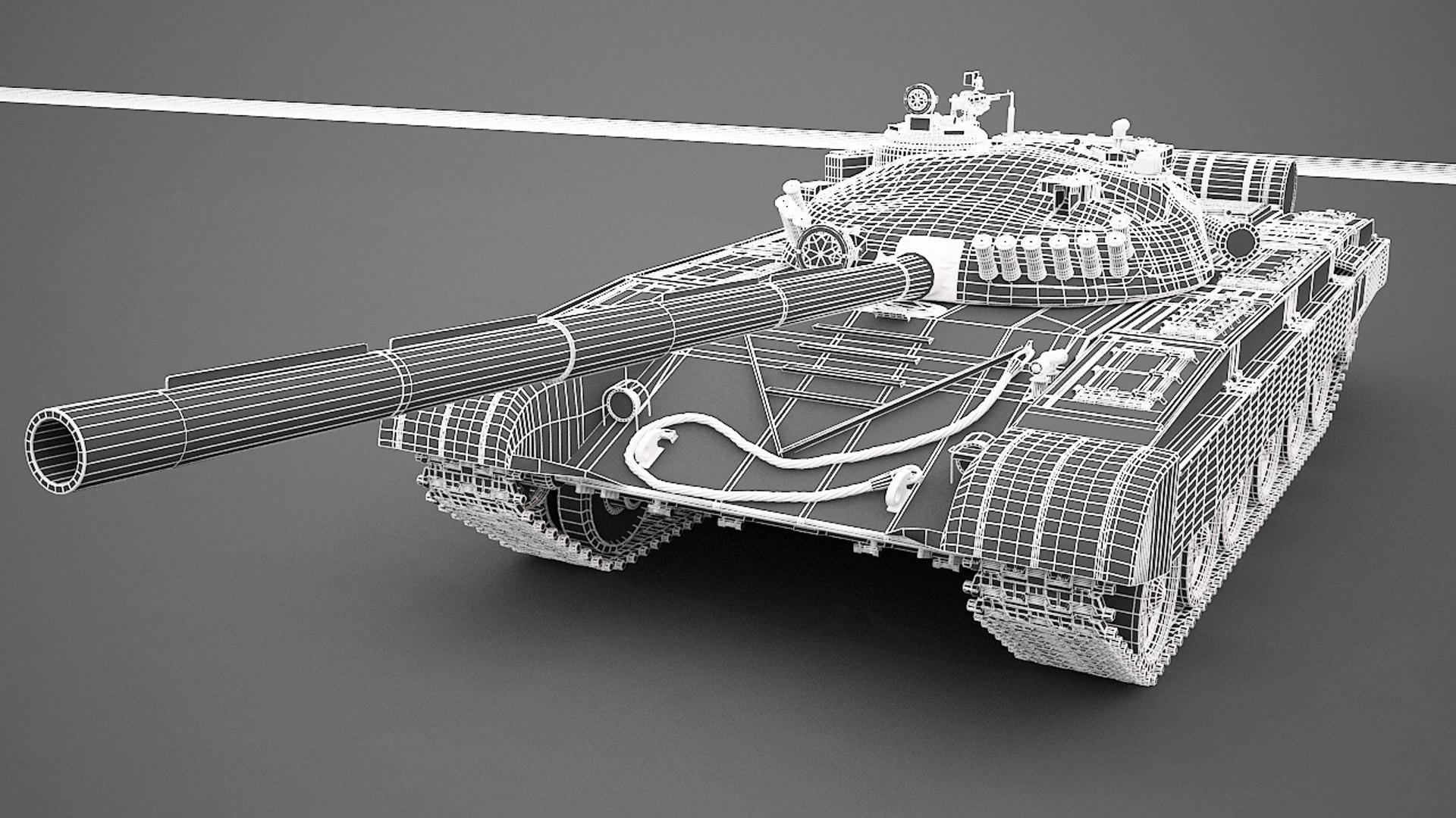 T-72 Tank 3d Max