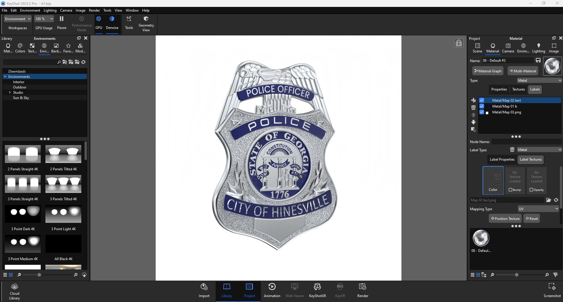 Police Badge 3D Model - TurboSquid 2163498