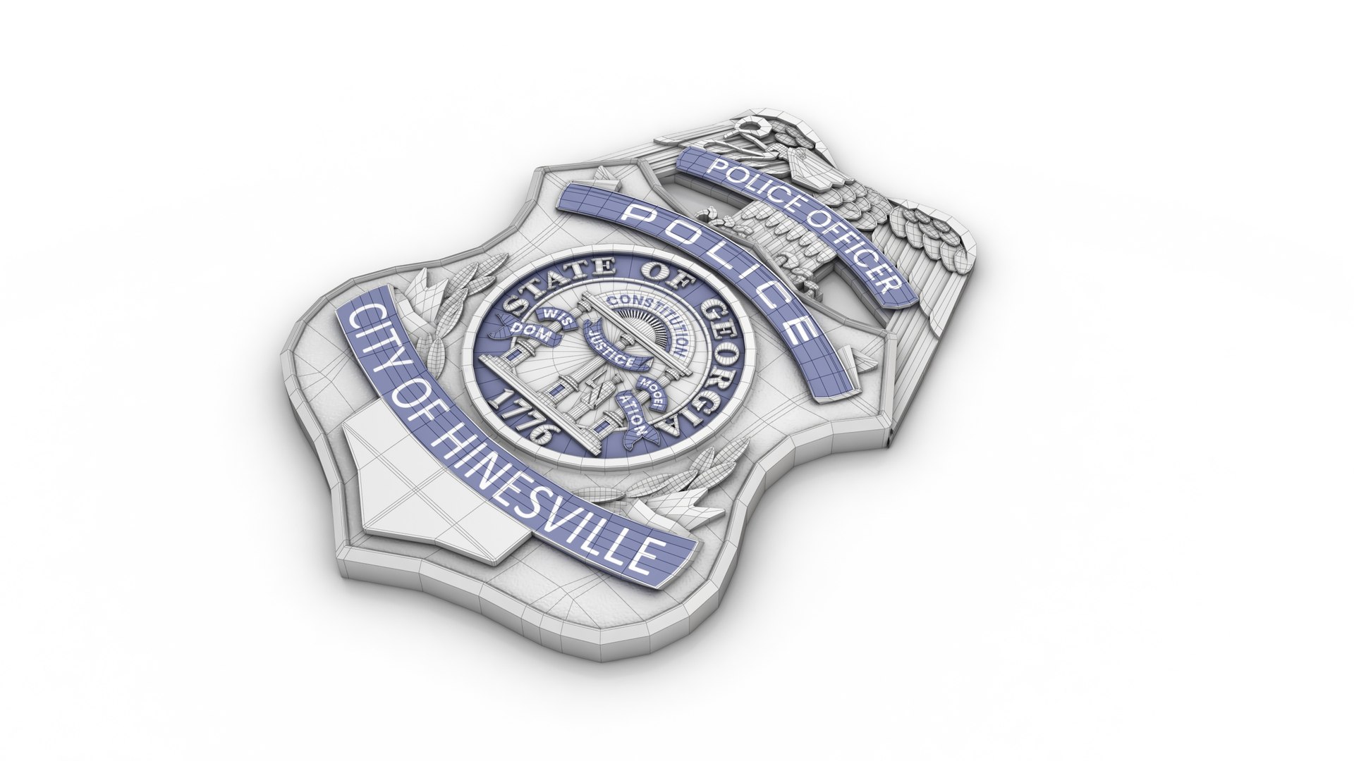 Police Badge 3D Model - TurboSquid 2163498