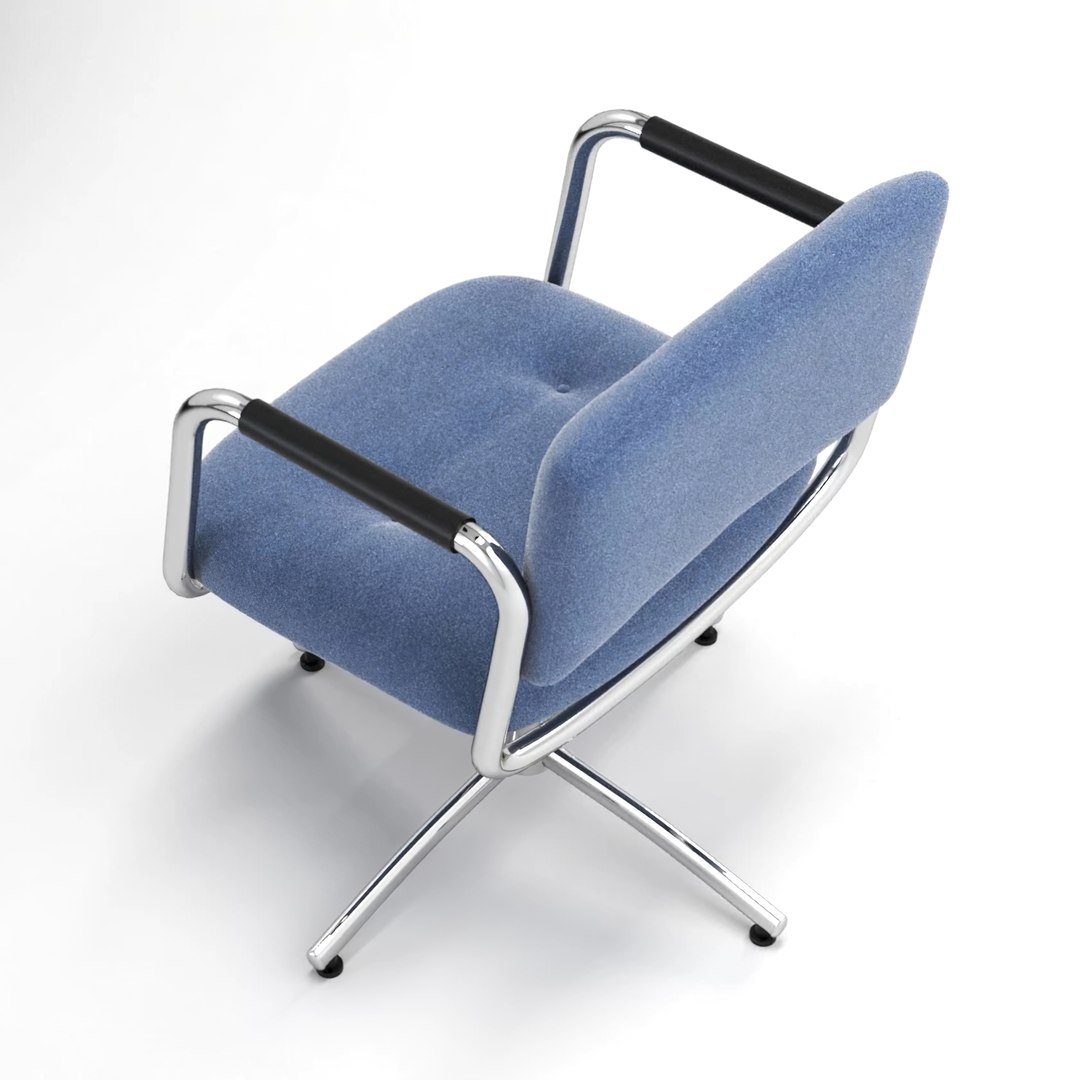 3D Vintage Office Desk Chair Model - TurboSquid 1952046