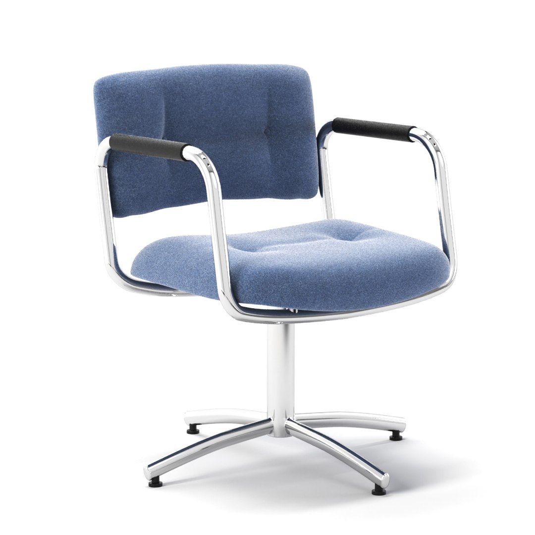 3D Vintage Office Desk Chair Model - TurboSquid 1952046