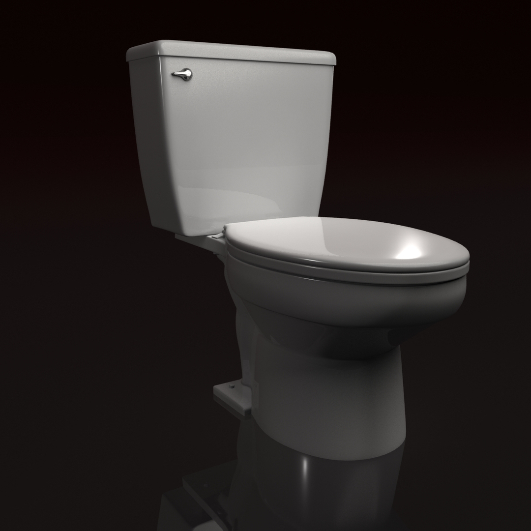 Toilet Realistic 3d Model