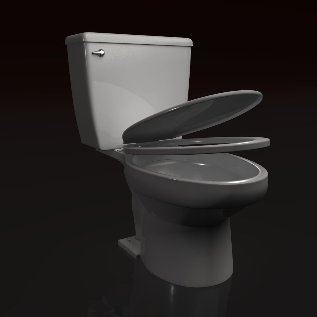 Toilet Realistic 3d Model