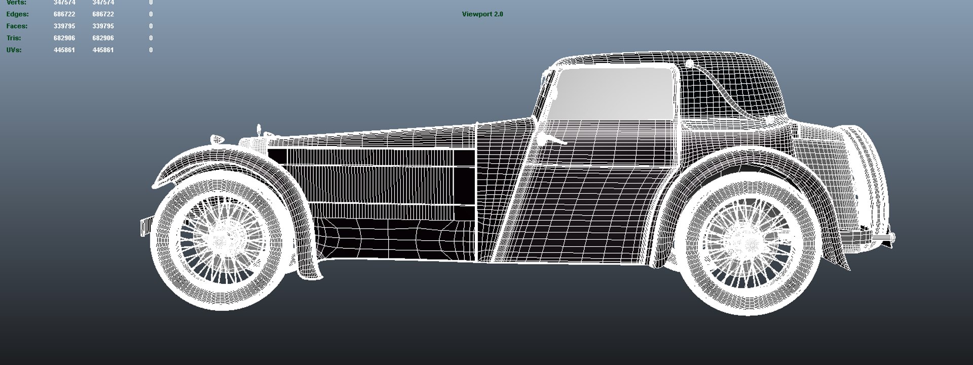 3D vintage car - TurboSquid 1288108