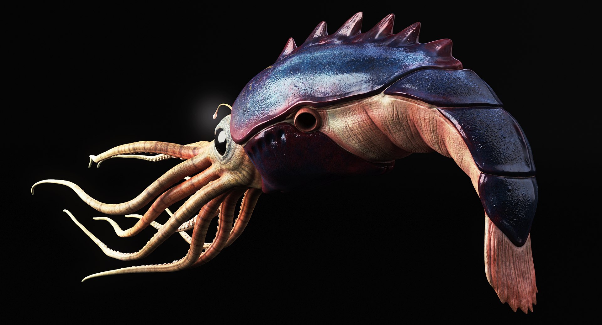 Squid Creature Model - TurboSquid 1271008