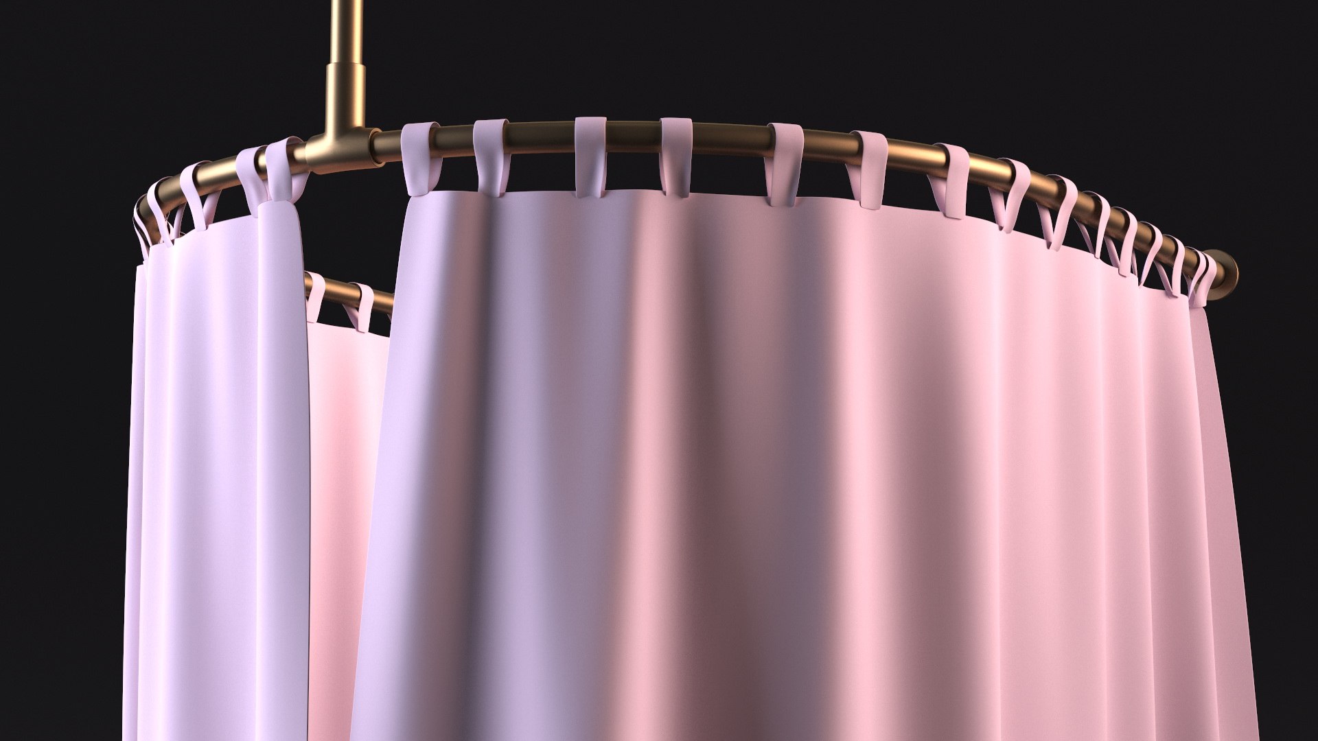3D Closed Fitting Room Curtain Pink - TurboSquid 2121380