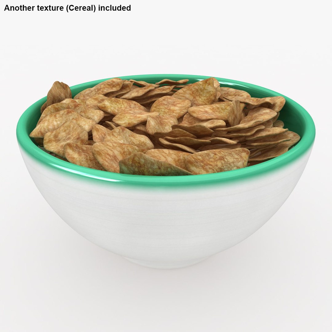 3d Realistic Cereal Model