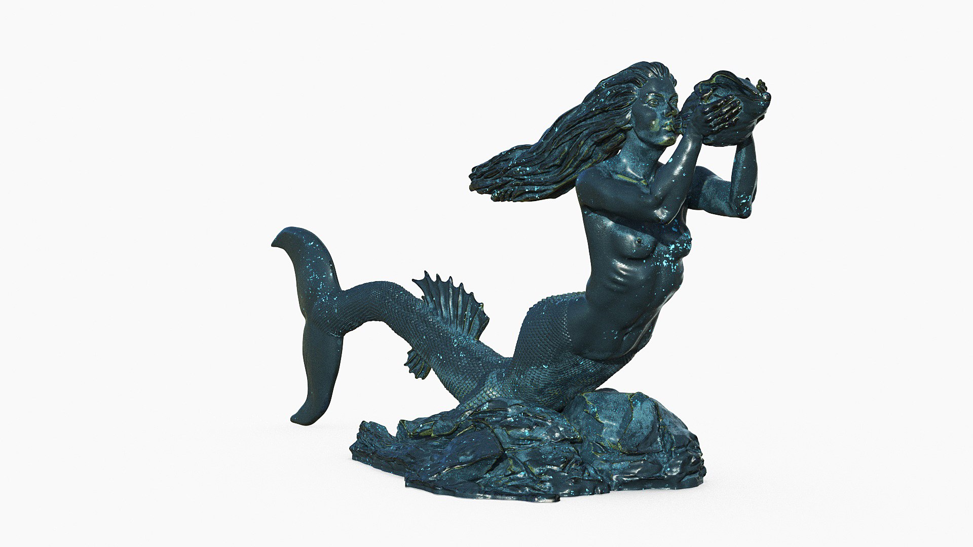 Mermaid Statue Model - TurboSquid 1758140