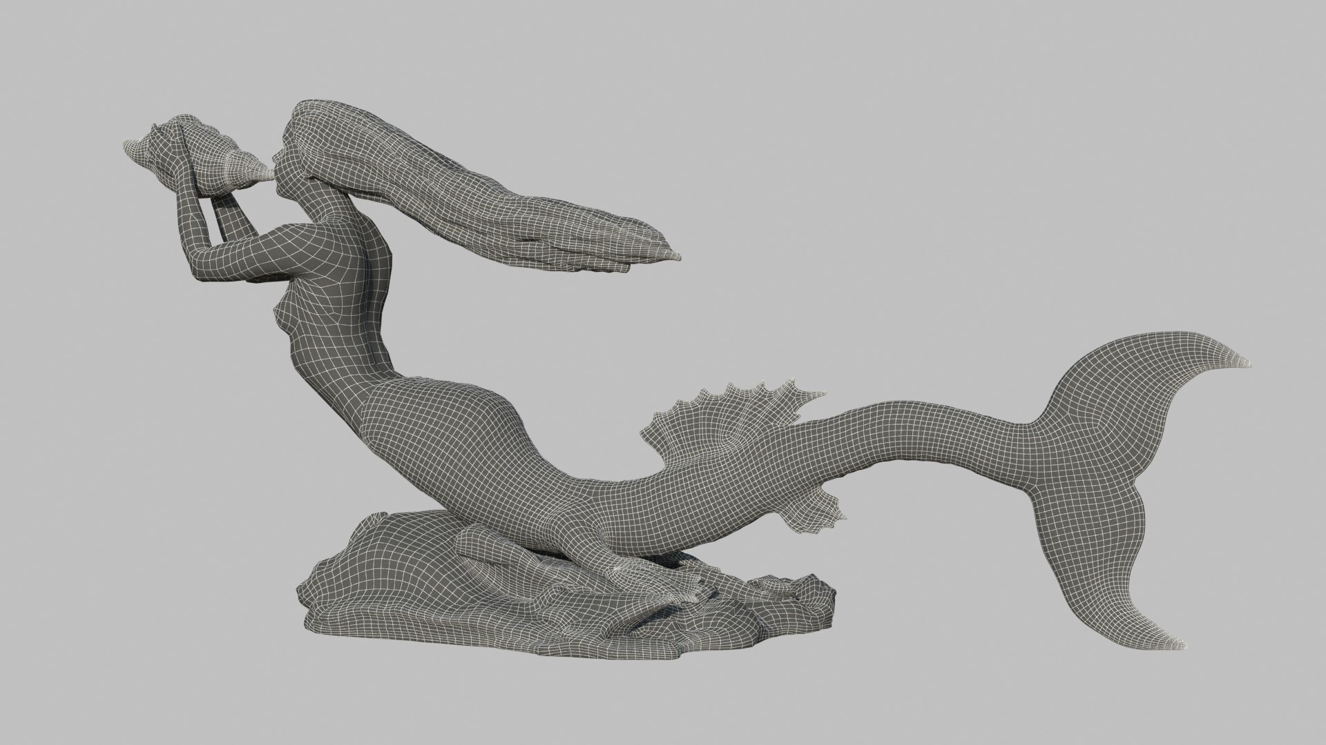 Mermaid Statue Model - TurboSquid 1758140