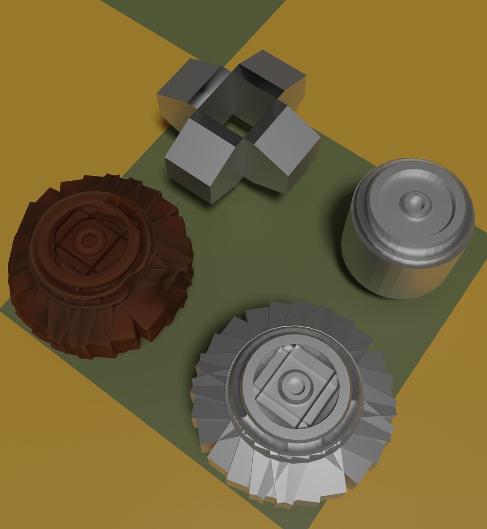 Metal Spare Parts 3D - TurboSquid 2002419