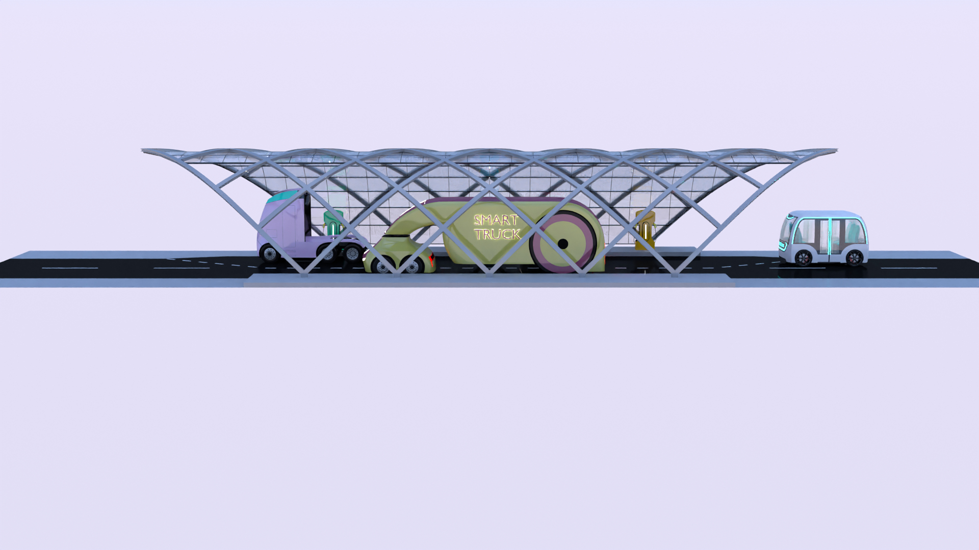 Future EV Charging Stations 3D Model - TurboSquid 2184415