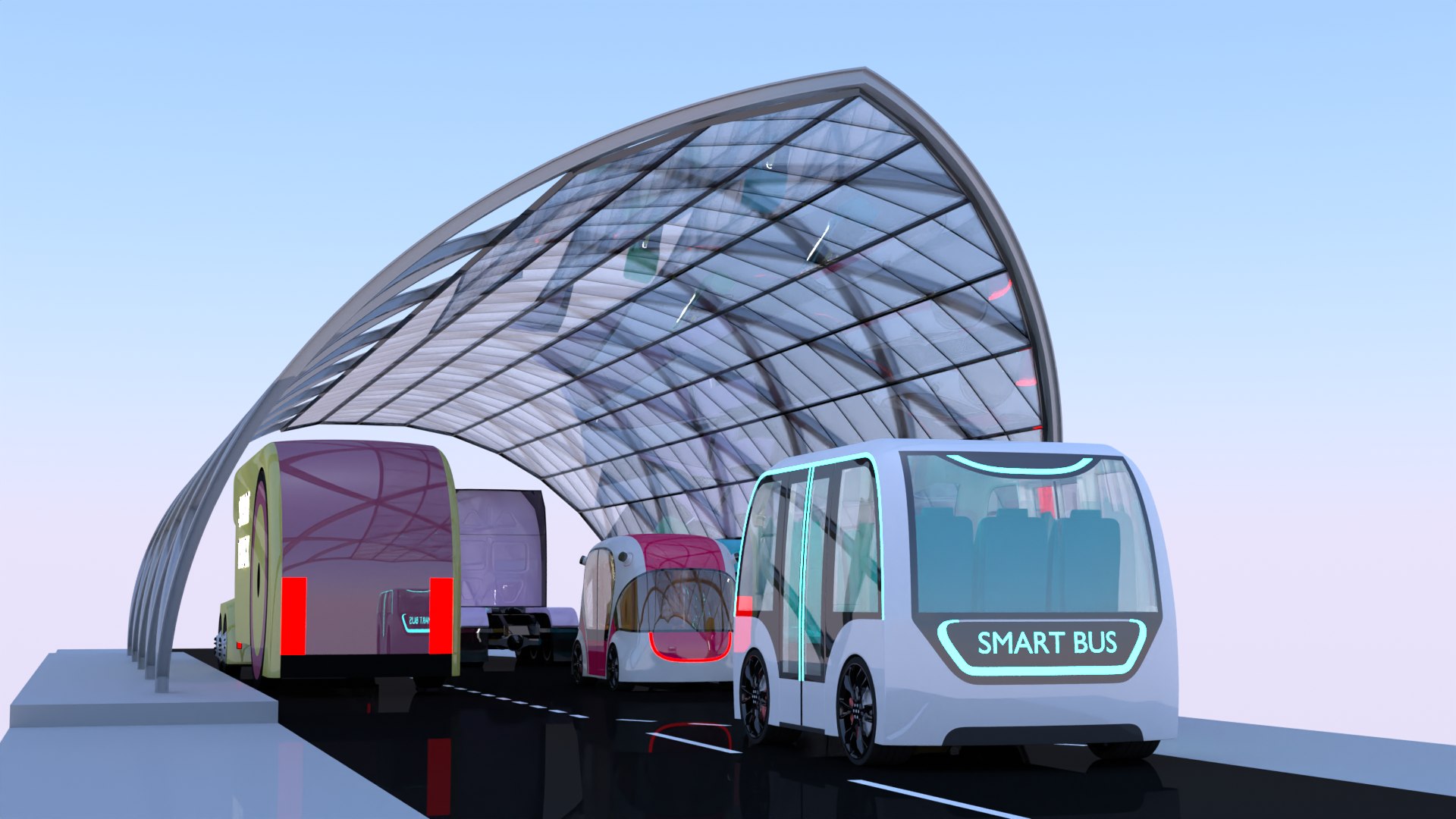 Future EV Charging Stations 3D Model - TurboSquid 2184415