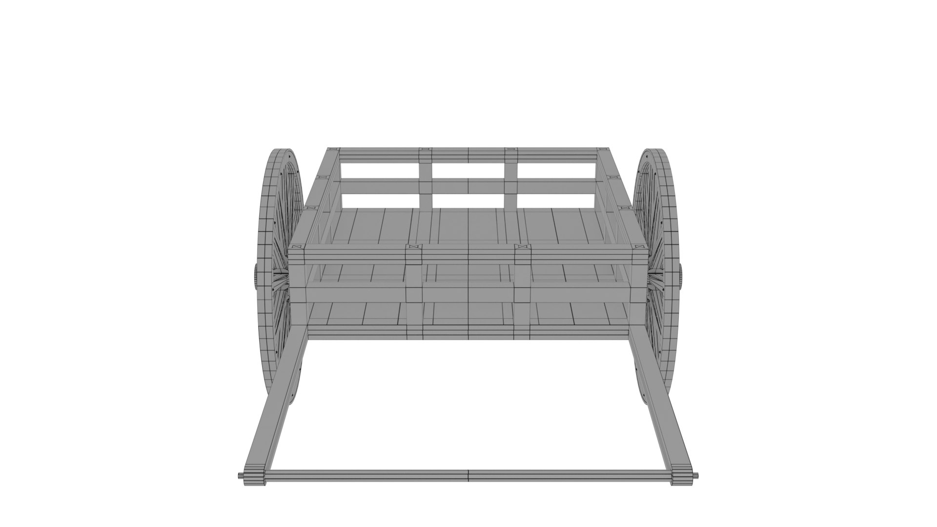 3D Mormon Handcart - TurboSquid 2099208