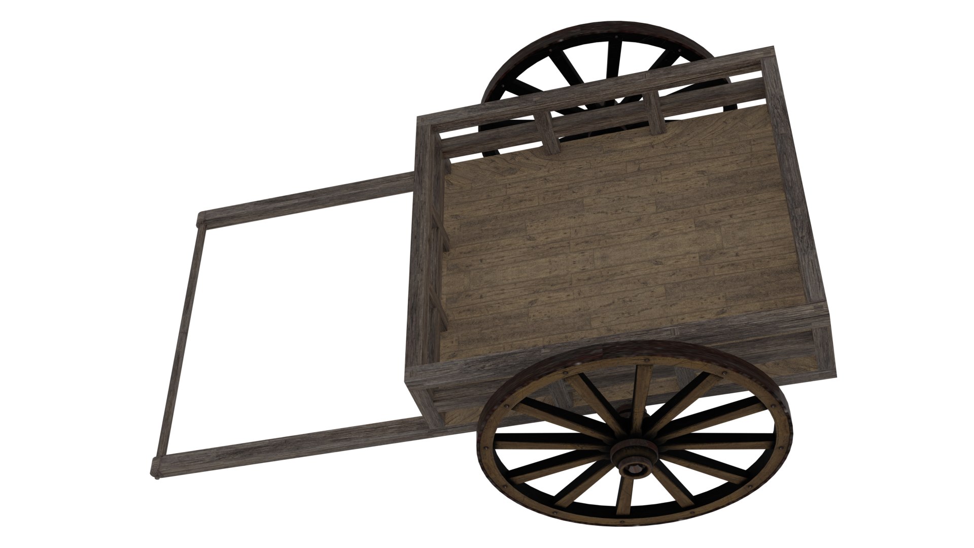 3D Mormon Handcart - TurboSquid 2099208