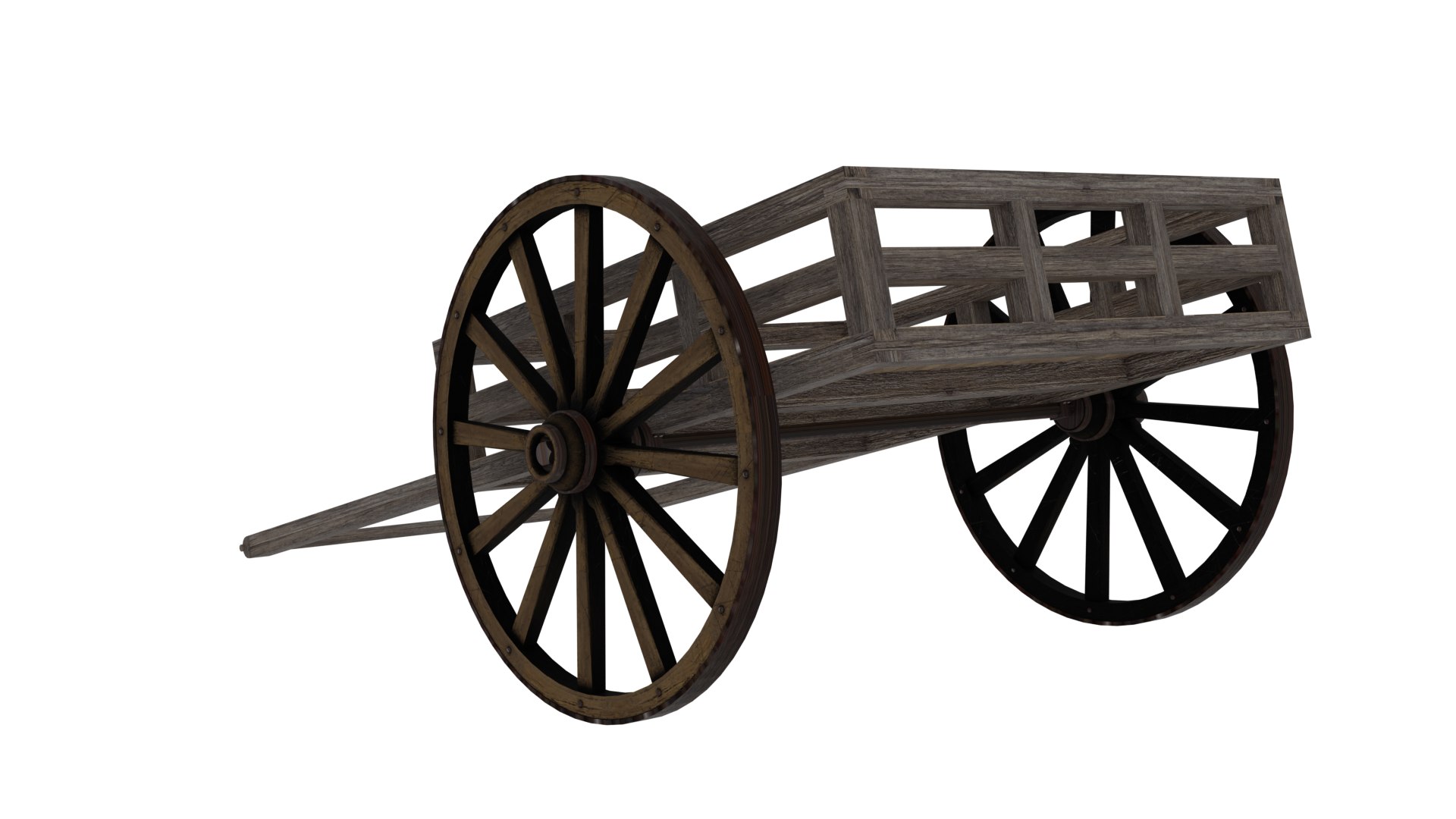 3D Mormon Handcart - TurboSquid 2099208