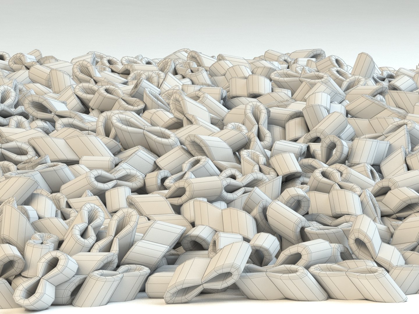 3d Model Heap Polystyrene