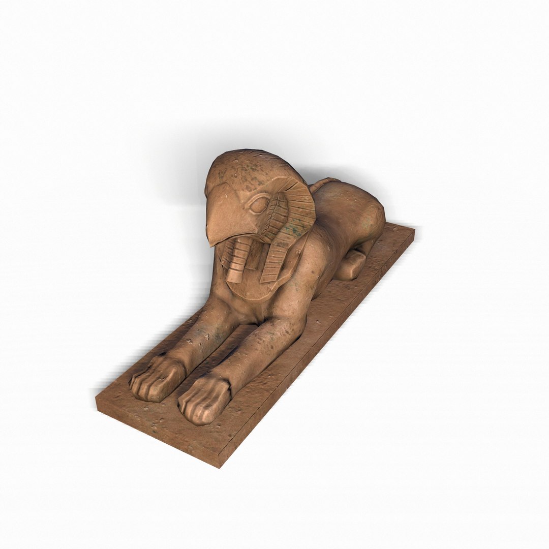 Statue Horus Sphinx Model - TurboSquid 1415170