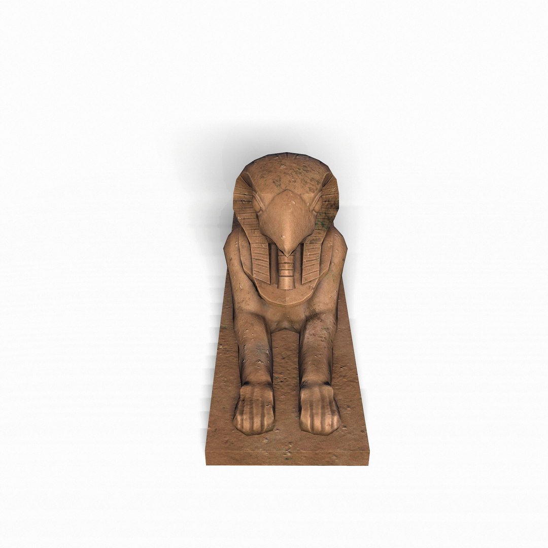 Statue Horus Sphinx Model - TurboSquid 1415170