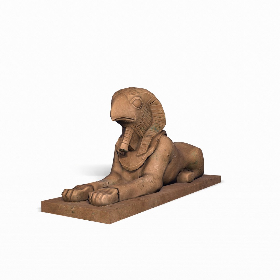 Statue Horus Sphinx Model - TurboSquid 1415170