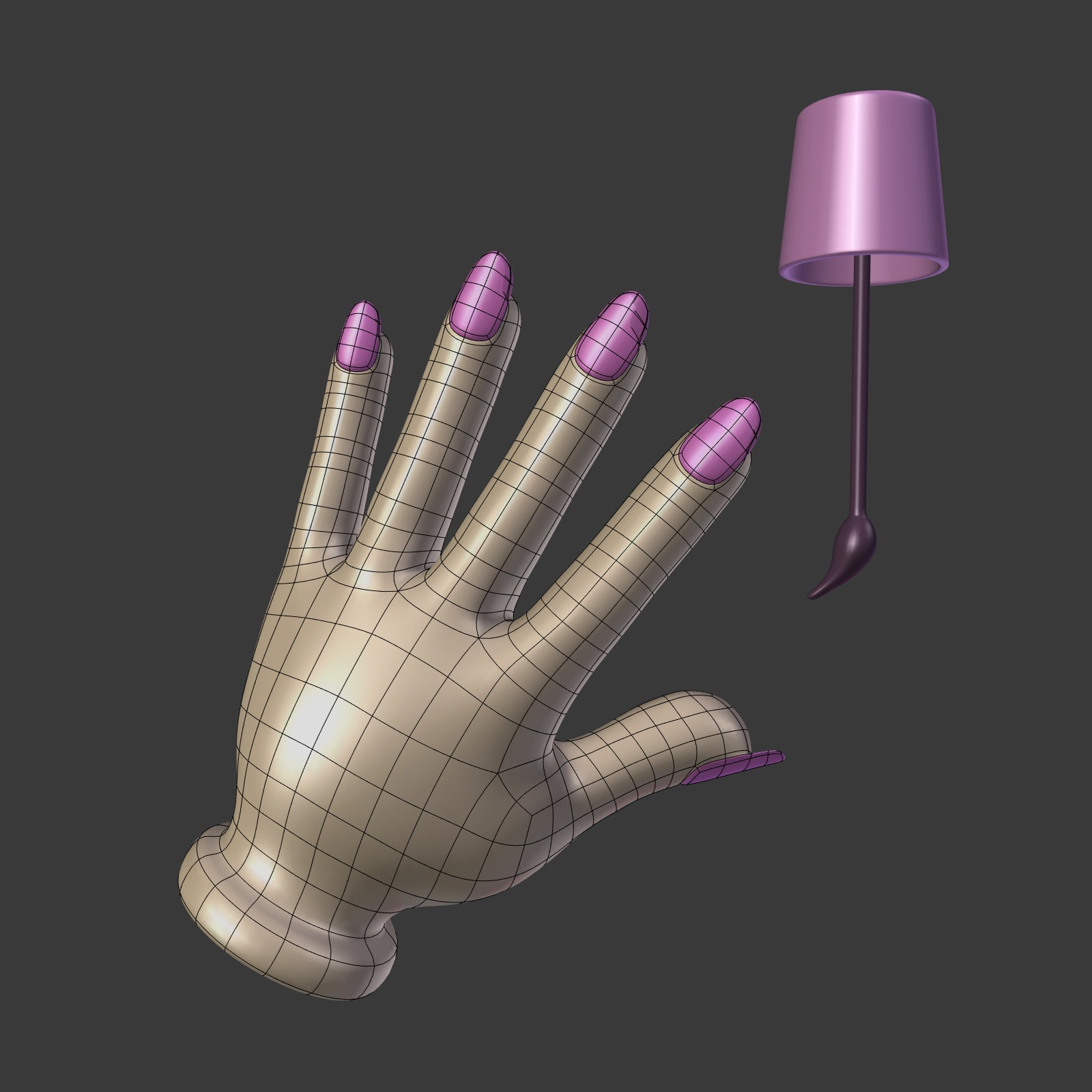 3D cartoon hand model - TurboSquid 1428683