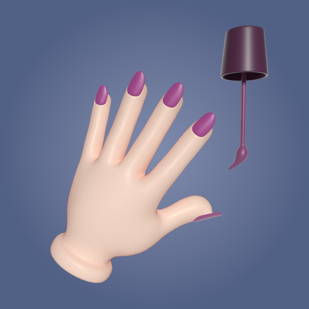 3D cartoon hand model - TurboSquid 1428683