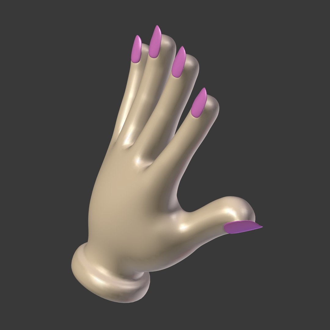 3D cartoon hand model - TurboSquid 1428683