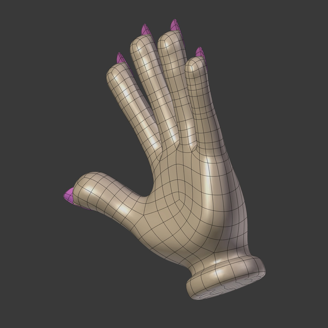 3D cartoon hand model - TurboSquid 1428683