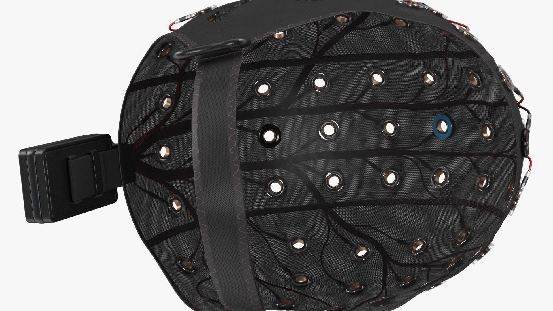 3D EEG Head Cap With Electrodes Black - TurboSquid 2140588