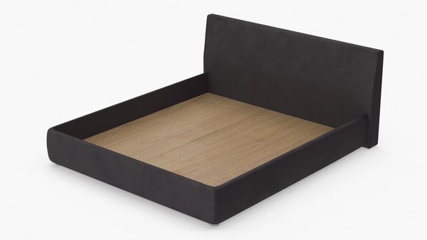 modelo 3d Cama doble tapizada moderna - TurboSquid 2237140