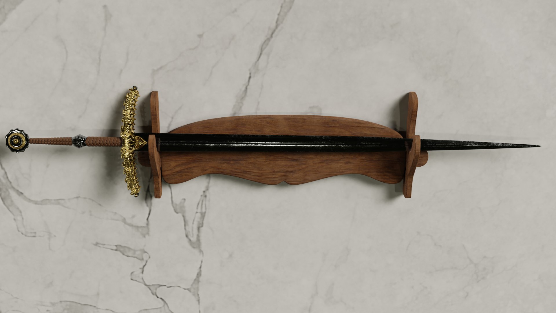 3D Highly Detailed Sword Model - TurboSquid 1735997