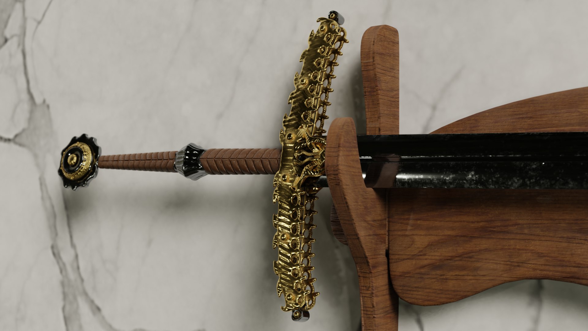 3D Highly Detailed Sword Model - TurboSquid 1735997