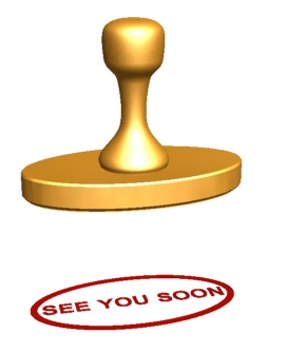 Rubber Stamps Animation 3d Max