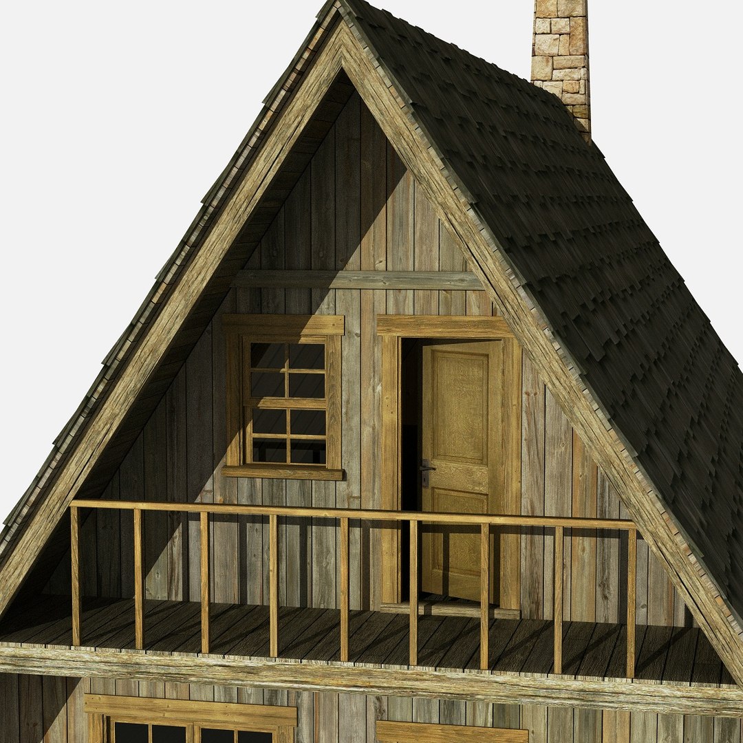 A-frame House 3d Obj