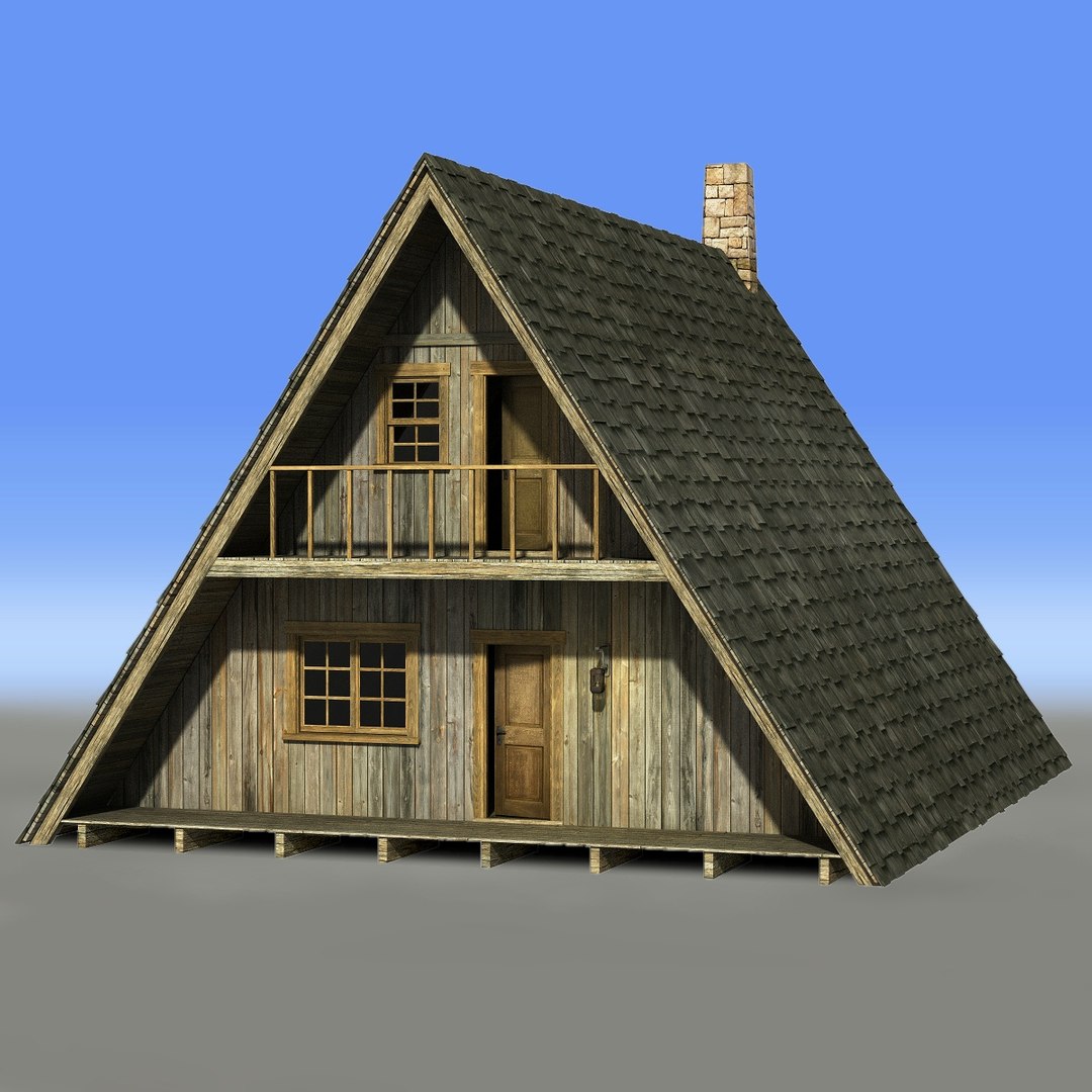 A-frame House 3d Obj