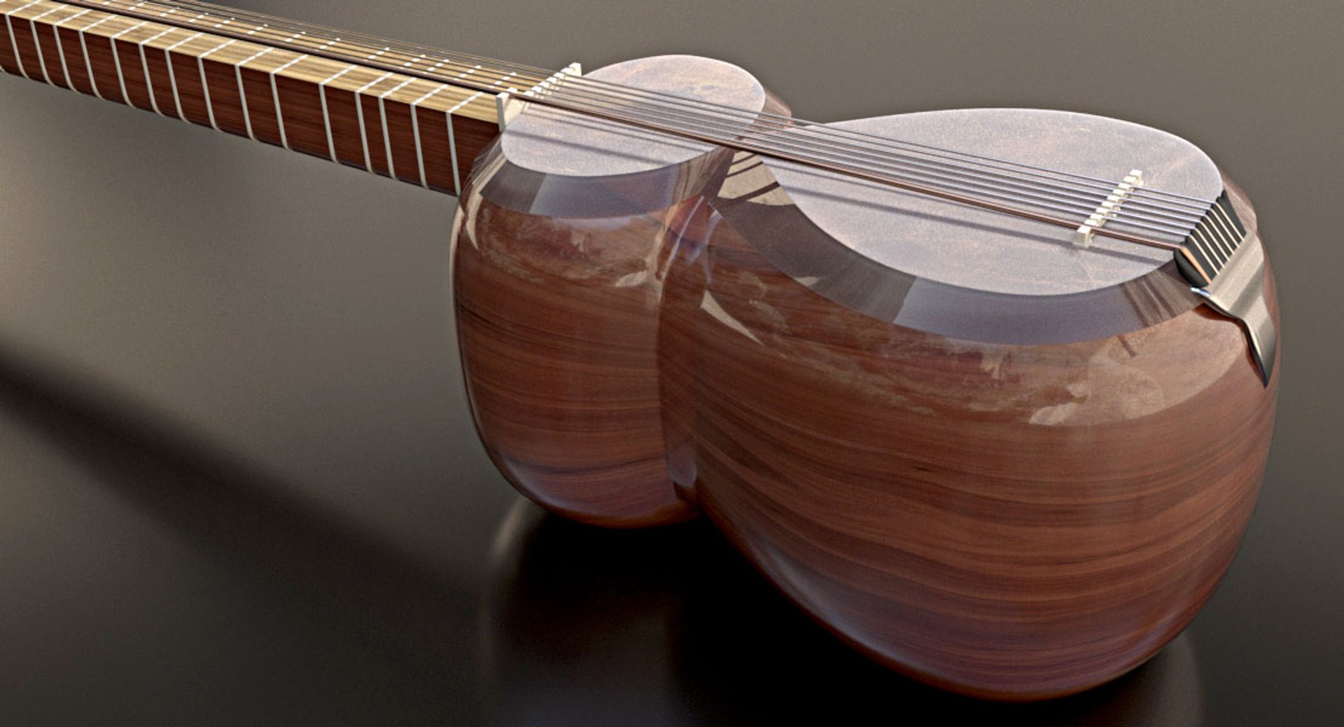 3D Musical Instrument Azerbaijan Tar Model - TurboSquid 1249078