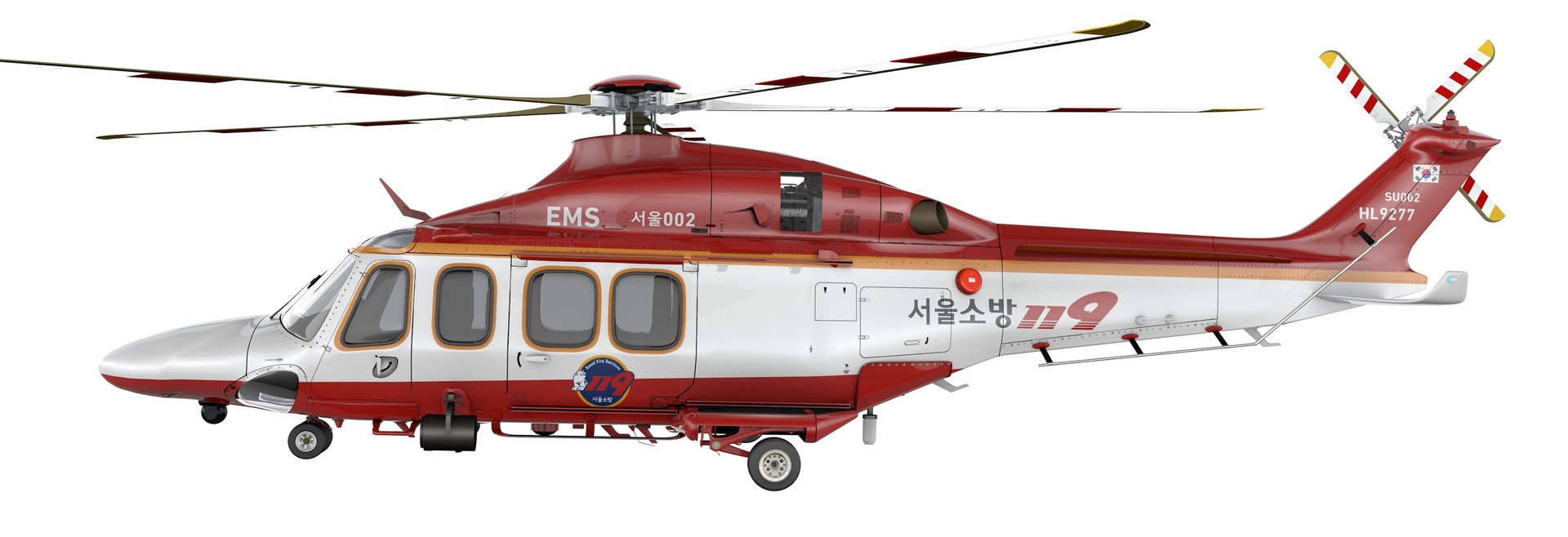 3D AW139 Incheon Fire Safety L2159 - TurboSquid 2254073