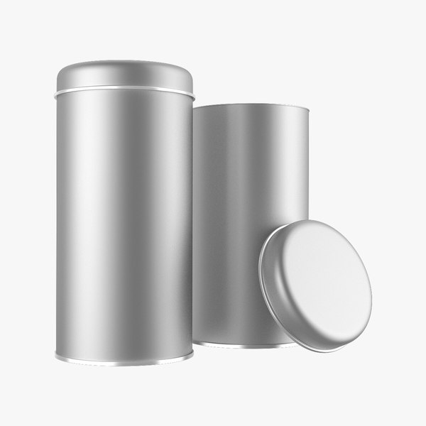 Metal Coffee Can 3D - TurboSquid 1824408